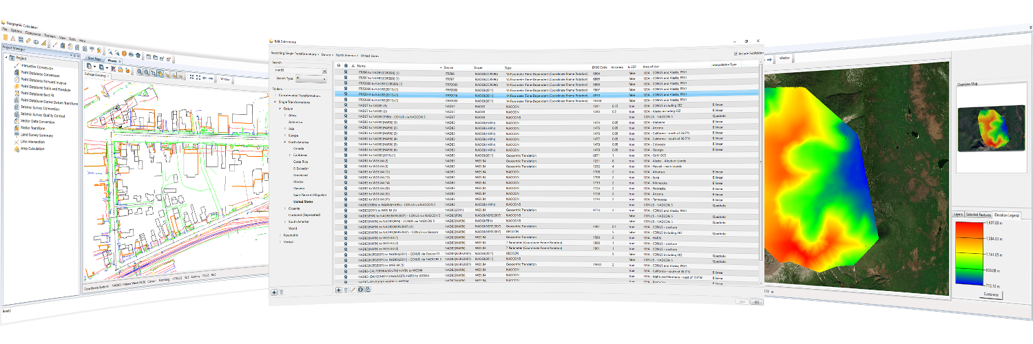 Kalkulator Geografik - Global Mapper ID